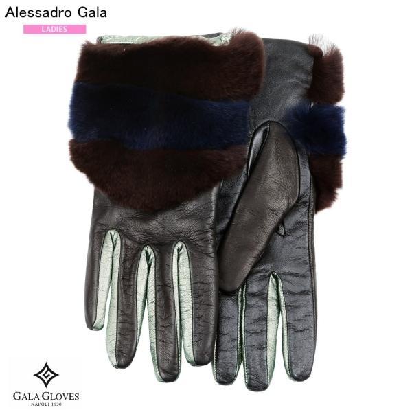 商品名：イタリア製 本革 タッチパネル対応 レッキスラビットファー ラムレザー グローブブランド：ALESSANDRO GALA生産国：イタリアサイズ：表記サイズー寸法20cm実寸ー全長22.5cm　幅8cm表記サイズー寸法21cm実寸ー全...