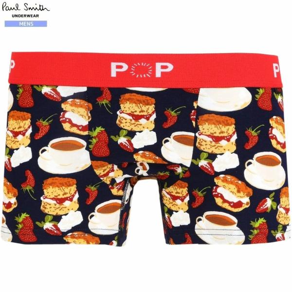 商品名：POP "Tea Time" ローライズ ボクサーパンツ LOWRISE BOXERブランド：Paul Smith生産国：中国サイズ：表記サイズーMウエスト76〜84cm表記サイズーLウエスト84〜94cm素材：身生地：綿95%　ポ...