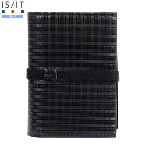 商品名：本革 ツール レザー 48枚+3枚収納 カードケースブランド：IS/IT生産国：中国サイズ：実寸ー高さ11.5cm×幅8.5cm×マチ3.5cm重量ー約170g※多少の誤差はご了承下さい。素材：牛革カラー：ブラック系【モニタの環境に...