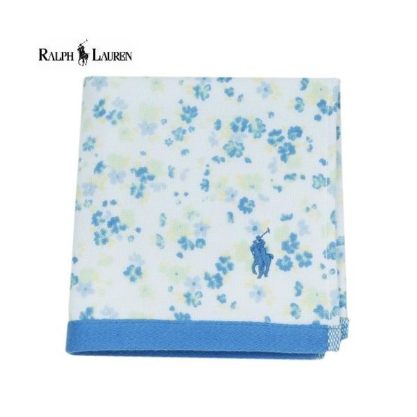 商品名：ポロ刺繍 フラワー柄 ガーゼ ウォッシュタオル ハンドタオルブランド：RALPH LAUREN生産国：ベトナムサイズ：実寸ー縦32cm×横32cm※多少の誤差はご了承下さい。素材：綿100%カラー：ブルー系【モニタの環境によって色が...