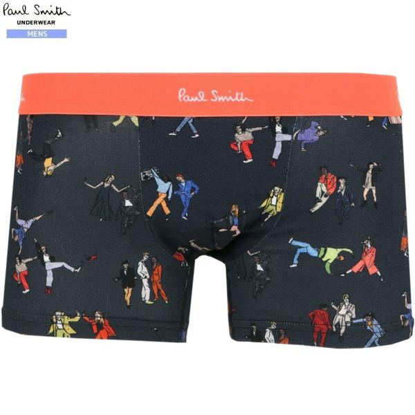 商品名："street dance" ローライズ ボクサーパンツ LOWRISE BOXERブランド：Paul Smith生産国：中国サイズ：表記サイズーMウエスト76〜84cm素材：身生地：綿95%　ポリウレタン5%ウエストゴム部：ナイロ...