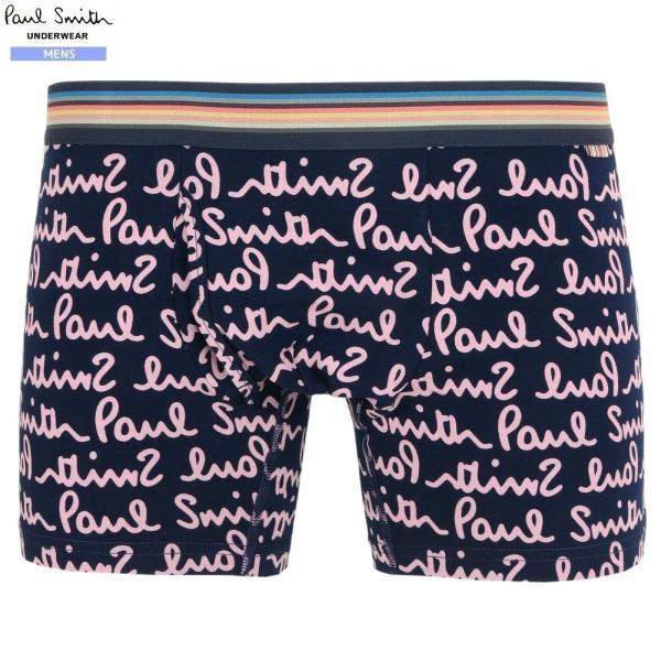 商品名："Paul Smith Logo" ショート ボクサーパンツ SHORT BOXERブランド：Paul Smith生産国：中国サイズ：表記サイズーLLウエスト94〜104cm素材：身生地：綿95%　ポリウレタン5%ウエストゴム部：ナ...