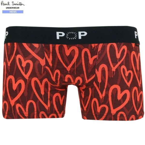商品名：POP "ハート" プリント ローライズ ボクサーパンツ LOWRISE BOXERブランド：Paul Smith生産国：中国サイズ：表記サイズーMウエスト76〜84cm表記サイズーLウエスト84〜94cm素材：身生地：綿95%　ポ...