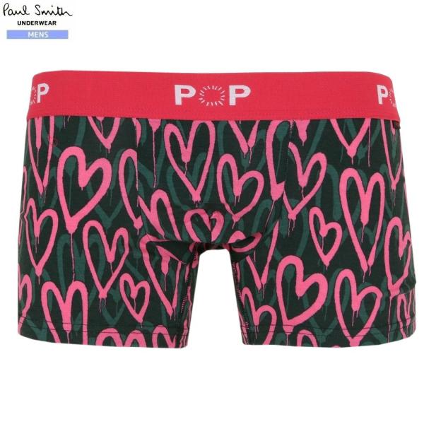 商品名：POP "ハート" プリント ローライズ ボクサーパンツ LOWRISE BOXERブランド：Paul Smith生産国：中国サイズ：表記サイズーLウエスト84〜94cm素材：身生地：綿95%　ポリウレタン5%ウエストゴム部：ナイロ...
