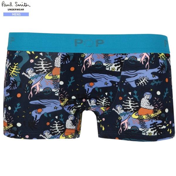 商品名：POP "海中 プリント" ローライズ ボクサーパンツ LOWRISE BOXERブランド：Paul Smith生産国：中国サイズ：表記サイズーMウエスト76〜84cm表記サイズーLウエスト84〜94cm素材：身生地：綿95%　ポリ...
