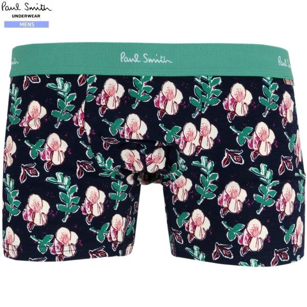 商品名："フラワー" ローライズ ボクサーパンツ LOWRISE BOXERブランド：Paul Smith生産国：中国サイズ：表記サイズーLLウエスト94〜104cm素材：身生地：綿95%　ポリウレタン5%ウエストゴム部：ナイロン70%　ポ...