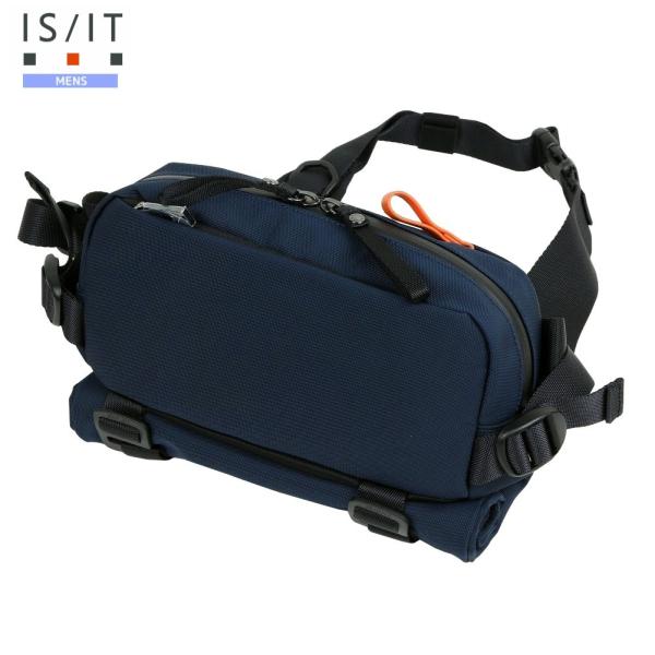 商品名：日本製 ロールアップスリング ヨコ型 ワンショルダーバッグブランド：IS/IT生産国：日本サイズ：実寸ー高さ16〜32.5cm×幅24.5cm×マチ6.5cm重量ー約420g※多少の誤差はご了承下さい。素材：高密度ナイロン（撥水・強...