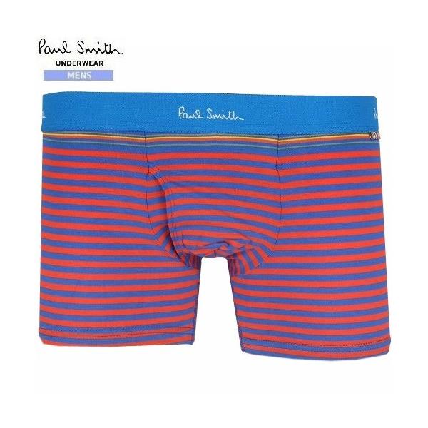 商品名：ボーダー ショート ボクサーパンツ SHORT BOXERブランド：Paul Smith生産国：中国サイズ：表記サイズーMウエスト76〜84cm素材：身生地：綿95%　ポリウレタン5%ウエストゴム部：ナイロン65%　ポリエステル25...
