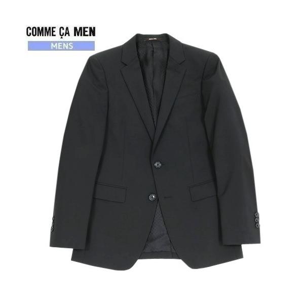 商品名：ポリスト小紋ドビー 2Bテーラードジャケットブランド：COMME CA MEN生産国：中国サイズ：表記サイズーSS(チェスト88 ウエスト74 身長160)実寸ー着丈68cm　脇下幅46cm　肩幅41cm　袖丈59cm表記サイズーS...