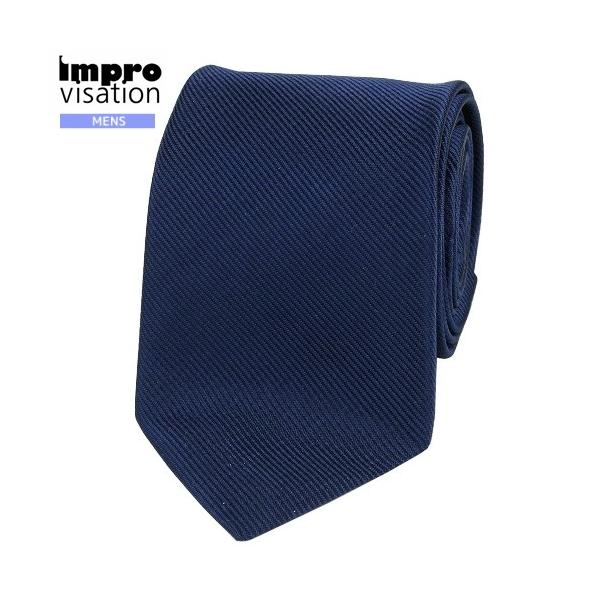 商品名：日本製 無地 シルク ネクタイブランド：improvisation生産国：日本サイズ：実寸ー大剣先7.5cm※多少の誤差はご了承下さい。素材：シルク100%カラー：ネイビー系【モニタの環境によって色が異なる場合があります】コンディシ...