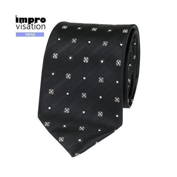 商品名：日本製 イタリア コモ産生地 小紋柄 シルク ネクタイブランド：improvisation生産国：日本サイズ：実寸ー大剣先7.5cm※多少の誤差はご了承下さい。素材：シルク100%カラー：ブラック系【モニタの環境によって色が異なる場...
