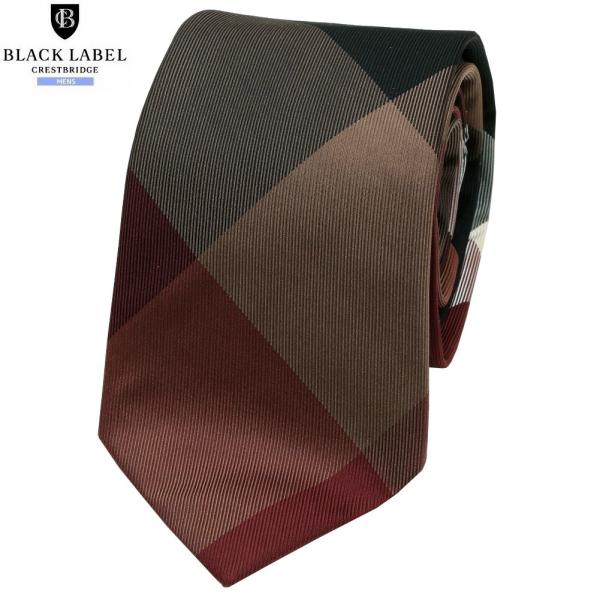 商品名：日本製 クレストブリッジチェック シルク ネクタイブランド：BLACK LABEL CRESTBRIDGE生産国：日本サイズ：実寸ー大剣先8cm※多少の誤差はご了承下さい。素材：シルク100%カラー：レッド系【モニタの環境によって色...