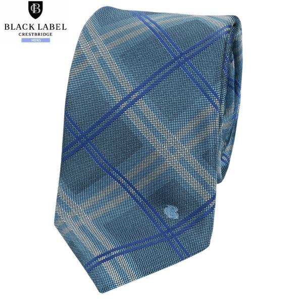 商品名：日本製 レトロチェック シルク ネクタイブランド：BLACK LABEL CRESTBRIDGE生産国：日本サイズ：実寸ー大剣先8cm※多少の誤差はご了承下さい。素材：シルク100%カラー：ダークブルー系【モニタの環境によって色が異...