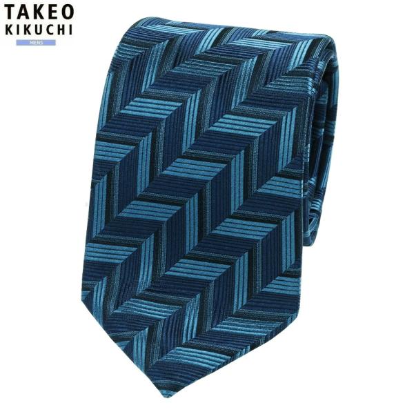 商品名：日本製 ハンドメイド 矢絣紋シャドーストライプ シルク ネクタイブランド：TAKEO KIKUCHI生産国：日本サイズ：実寸ー大剣先7.8cm※多少の誤差はご了承下さい。素材：シルク100%カラー：ブルーグリーン系【モニタの環境によ...