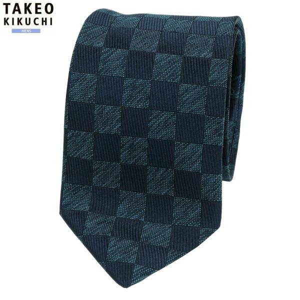 商品名：【Made in JAPAN】ハンドメイド 市松紋 シルク ネクタイブランド：TAKEO KIKUCHI生産国：日本サイズ：実寸ー大剣先7.5cm※多少の誤差はご了承下さい。素材：シルク100%カラー：ブルーグリーン系【モニタの環境...