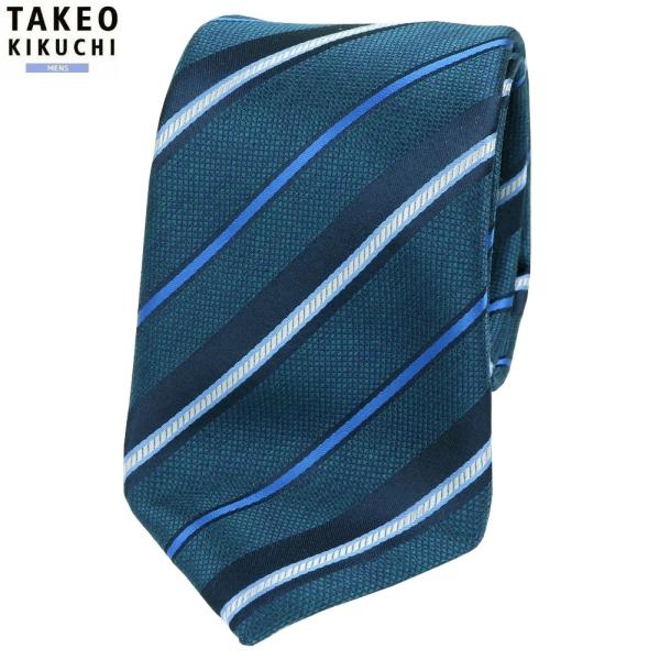 商品名：ウォッシャブル＆ICカードポケット ネクタイブランド：TAKEO KIKUCHI生産国：中国サイズ：実寸ー大剣先8cm※多少の誤差はご了承下さい。素材：ポリエステル100%カラー：ブルーグリーン系【モニタの環境によって色が異なる場合...