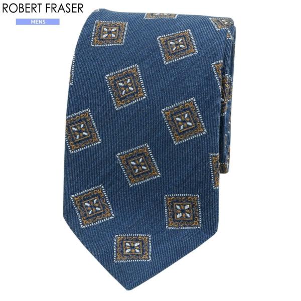 商品名：日本製 ハンドメイド 小紋柄 シルク ネクタイブランド：Robert Fraser生産国：日本サイズ：実寸ー大剣先7.5cm※多少の誤差はご了承下さい。素材：シルク100%カラー：ネイビー系【モニタの環境によって色が異なる場合があり...