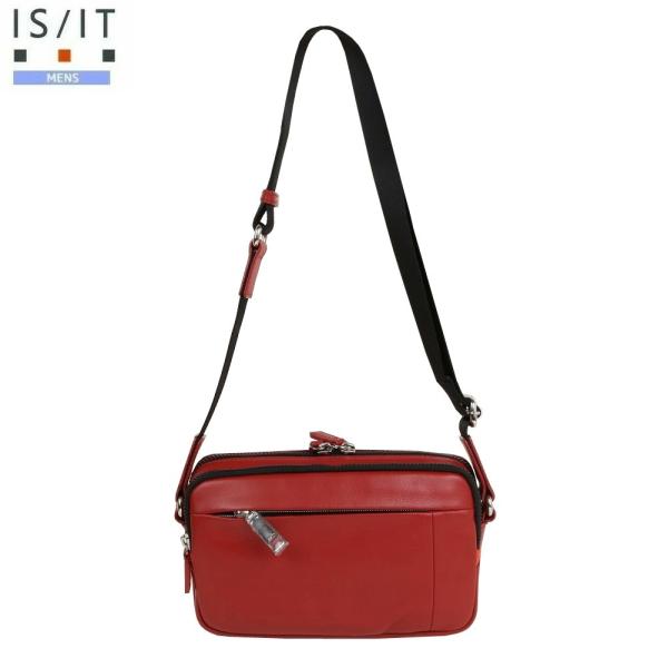 商品名：本革 撥水 シュルビ レザー ショルダーバッグブランド：IS/IT生産国：バングラデシュサイズ：実寸ー高さ14cm×幅23cm×マチ6cm重量ー約400g※多少の誤差はご了承下さい。素材：牛革カラー：レッド系【モニタの環境によって色...