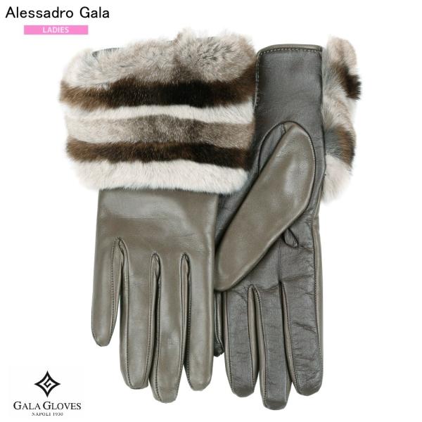 商品名：イタリア製 本革 タッチパネル対応 レッキスラビットファー ラムレザー グローブブランド：ALESSANDRO GALA生産国：イタリアサイズ：表記サイズー寸法19cm実寸ー全長22cm　幅7.5cm※多少の誤差はご了承下さい。素材...