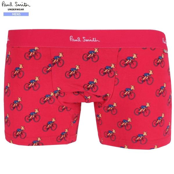 商品名："DOGS ON BIKE" ローライズ ボクサーパンツ LOWRISE BOXERブランド：Paul Smith生産国：中国サイズ：表記サイズーLウエスト84〜94cm素材：身生地：綿95%　ポリウレタン5%ウエストゴム部：ナイロ...