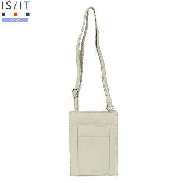 商品名：日本製 本革 ポケット レザー ミニショルダーバッグブランド：IS/IT生産国：日本サイズ：実寸ー高さ20cm×幅15cm×マチ4cm重量ー約210g※多少の誤差はご了承下さい。素材：牛革カラー：ベージュ系【モニタの環境によって色が...