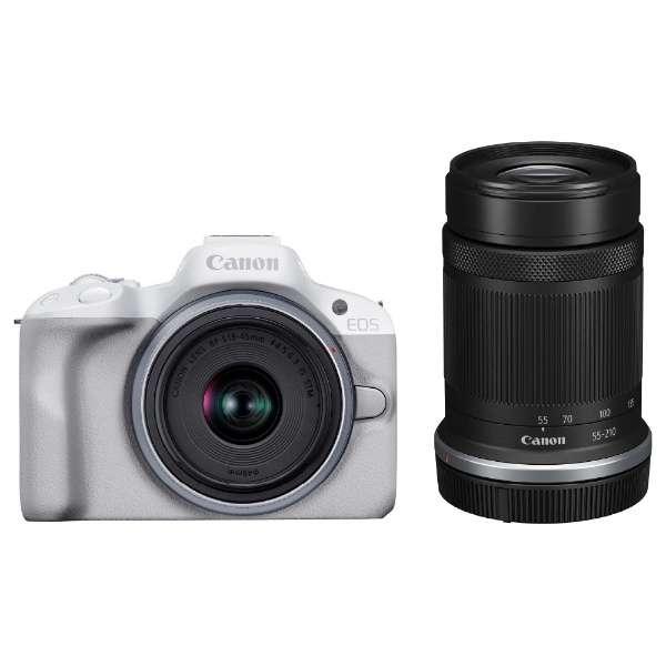キヤノン EOS R50 ダブルズームキット ホワイト EOS EOS Rシステム ミラーレス一眼カメラ●撮りたい被写体を高精度に検出・追尾被写体が画面内に入ると自動で検出してトラッキング。動きまわる被写体に追従してピントを合わせ続けるので...