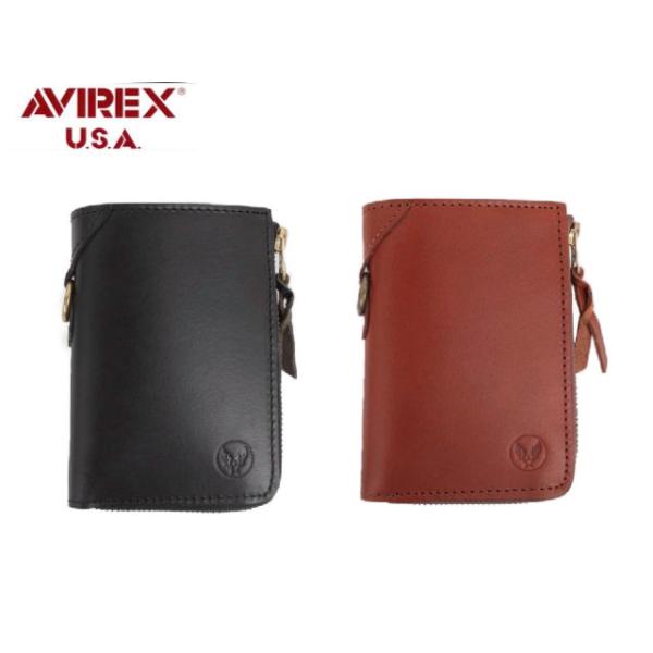 AVIREX アヴィレックス AVIREX アヴィレックス バッファローレザー ミドルウォレット