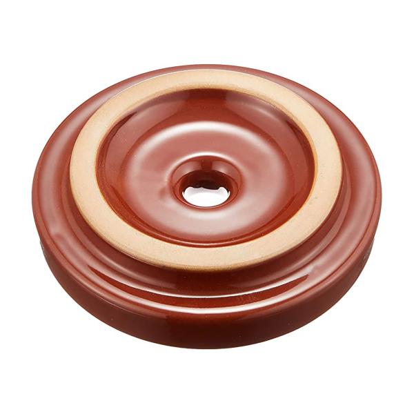 【商品仕様】サイズ：径17cm×高さ4cm材質：陶器適応サイズ：丸壺3号、丸壺4号、切立3号、切立4号【商品詳細】　お漬け物や味噌・梅干し・ピクルス作りなど重石が少なくなっている昨今、是非お使いください!