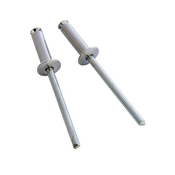 ●特長・スリーブが4方向に大きく開く事で紅や板や樹脂、ゴムなどの柔軟母材をしっかり保持しながら締結します●用途・母材と部材の締結に●材質・スリーブ：アルミニウム合金・シャフト：ハイカーボンスチール●仕様・締付可能厚：6.1〜9.3mm・下穴...