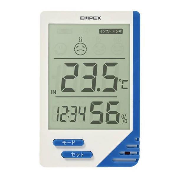 ●特長・熱中症(4〜10月)とインフルエンザ(11〜3月)の注意目安をアイコン表示、オールシーズンの健康管理に便利です。・厳重警戒と危険の場合はアラームと赤色ランプでお知らせします。(熱中症のみ)・これ1台で、デジタル温・湿度計、時計(12...