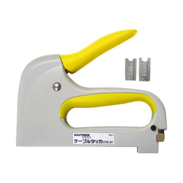 ●特長・壁打ちもできる電気配線専用タッカです●用途・ケーブルの固定に●材質・本体：ABS・内部構造：スチール●仕様・適用丸ケーブル（1405R）：φ4〜6mm・適用丸ケーブル（1407R）：φ6〜8mm・適用平ケーブル（1405R）：高さ2...