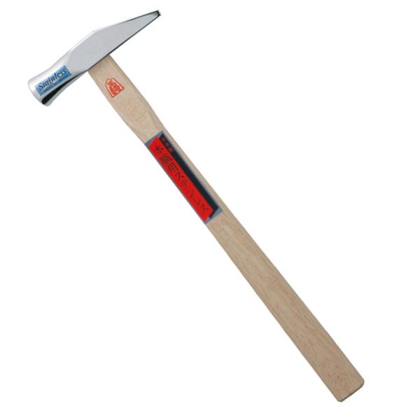 ●特長・本樫ニスなし柄を使用したステンレス玄能です。・国産本樫ニスなし柄・傷、汚れの付きにくいバック付●用途・釘打ち、釘しめ用に●材質・頭部：機械構造用炭素鋼・柄：FRG●仕様・全長(mm)：360・頭長(mm)：127・口径(mm)：φ29