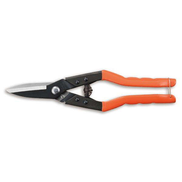 ●特長・ビニールからプラスチック・トタン板の切断に！・ノコ目付なので、握るだけですべらずに切れます。・ストッパーがあるので、指をはさむことはありません。・カシメはボルトを使い、スプリング座金の使用によりナットの締付けを自由に調整できます。・...