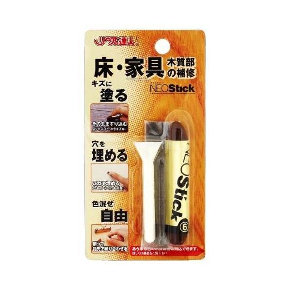 ●特長・一本3役床・家具、壁のキズ補修剤「キズにすり込む」「穴を埋める」「色混ぜ自由」・指先（体温）で柔らかくでき、作業性バツグン●仕様・個装サイズ（縦×横×厚さ）mm：125×67×15・個装重量：20g・付属品：ヘラ、スチールウール