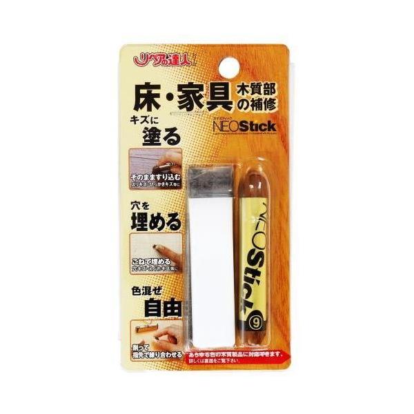 ●特長・一本3役床・家具、壁のキズ補修剤「キズにすり込む」「穴を埋める」「色混ぜ自由」・指先（体温）で柔らかくでき、作業性バツグン●仕様・個装サイズ（縦×横×厚さ）mm：125×67×15・個装重量：20g・付属品：ヘラ、スチールウール