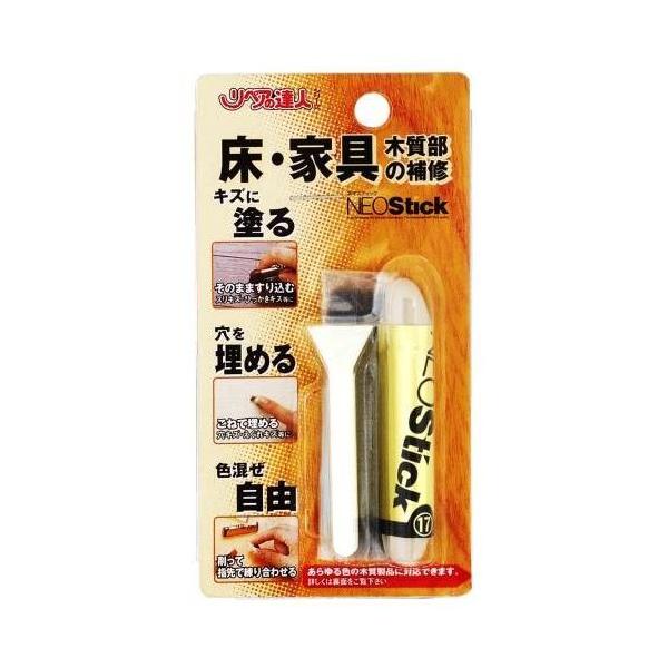 ●特長・一本3役床・家具、壁のキズ補修剤「キズにすり込む」「穴を埋める」「色混ぜ自由」・指先（体温）で柔らかくでき、作業性バツグン●仕様・個装サイズ（縦×横×厚さ）mm：125×67×15・個装重量：20g・付属品：ヘラ、スチールウール