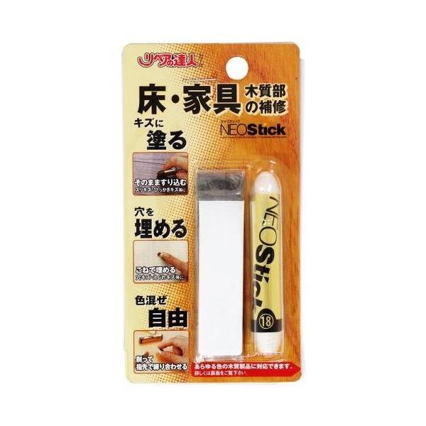 ●特長・一本3役床・家具、壁のキズ補修剤「キズにすり込む」「穴を埋める」「色混ぜ自由」・指先（体温）で柔らかくでき、作業性バツグン●仕様・個装サイズ（縦×横×厚さ）mm：125×67×15・個装重量：20g・付属品：ヘラ、スチールウール