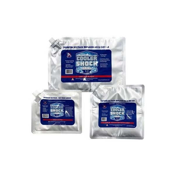 パッケージは熱伝導率に優れたアルミニウムと剛性に優れたポリエチレンとナイロンの3層構造で厚みはわずが約0.2mmです。内部に冷えた温度を効率的に外部に放出します。クーラーショックは-7.8℃を長時間維持する保冷剤として設計されています。氷も...