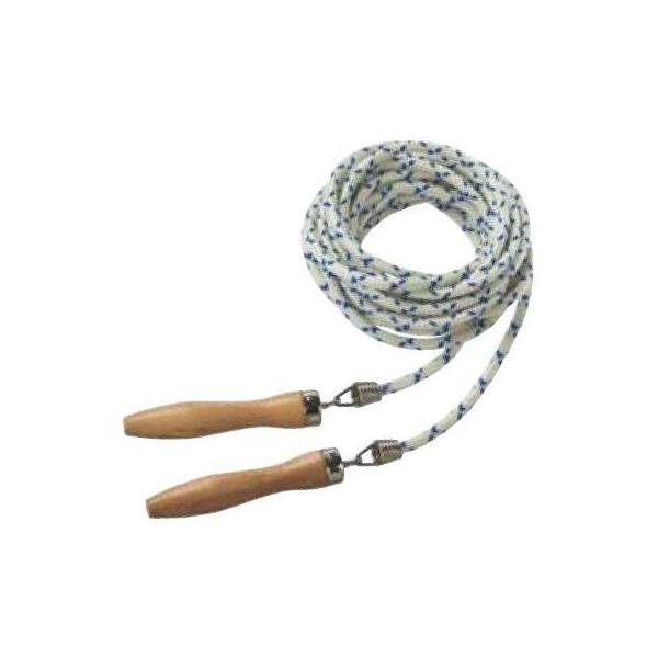 メーカー品番：S-9242商品仕様：●長さ6ｍ ●重量290g ●1本 ●ブルーライン入16打ナイロンロープ（8mm） ●グリップ:木製回転式（長さ11.5cm）送料に関して：この商品は、メーカー指定の大型扱い商品となります。通常送料とは異...