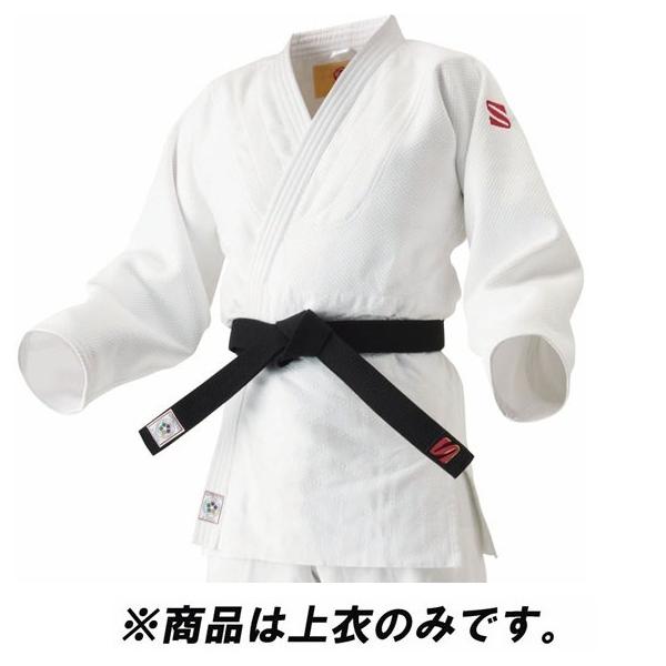 品番：JOEXC35Y  IJF・全日本柔道連盟認定柔道衣 Y体 3.5 Y 上衣のみ商品仕様：●サイズ：レギュラー3.5Y（身長168〜173cm、体重60〜70kg、胸囲95cm、ウエスト80cm、手の長さ：72〜74.5cm、足の長さ...
