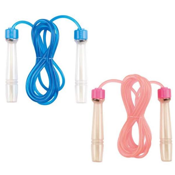 品番：UR-0919 UR-0920 なわとび挑戦 子供用商品仕様：●サイズ(約)/グリップ：123×23×23mm、ロープ：直径5×2400mm ●重量/86g ●材質/塩化ビニル樹脂在庫に関して：この商品は、【お取り寄せ】となる場合がご...