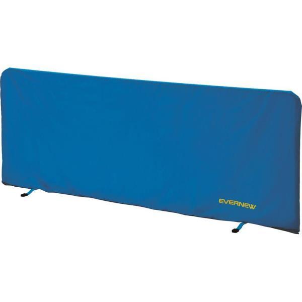 品番：EKD512 卓球フェンスV 140BL商品仕様：●材質：フレーム/スチール、カバー/PVC(かぶせ式) ●サイズ：幅140cm×奥行30cm×高さ75cm ●重量：3kg ●脚部収納可送料に関して：この商品は、メーカー指定の大型扱い...