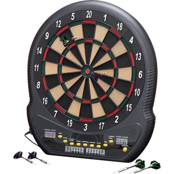 品番：BAR-27 電子ソフトダーツセット商品仕様：●仕様：ボード1、矢6、ACアダプター付 ●サイズ：ボードサイズ/55×48cm ●重量：約2kg在庫に関して：この商品は、他店舗でも同時販売いたしております。在庫更新のタイムラグ等でご用...