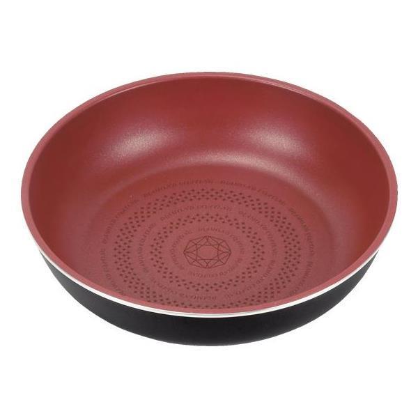 品番：HB-5923 クックサイン ダイヤモンドコートIH対応フライパン24cm 単品商品仕様：●製品サイズ(約)：外径250×高さ60mm ●重量(約)：532g ●材質：表面加工内面/ふっ素樹脂塗膜加工、外面/焼付け塗装、本体/アルミニ...