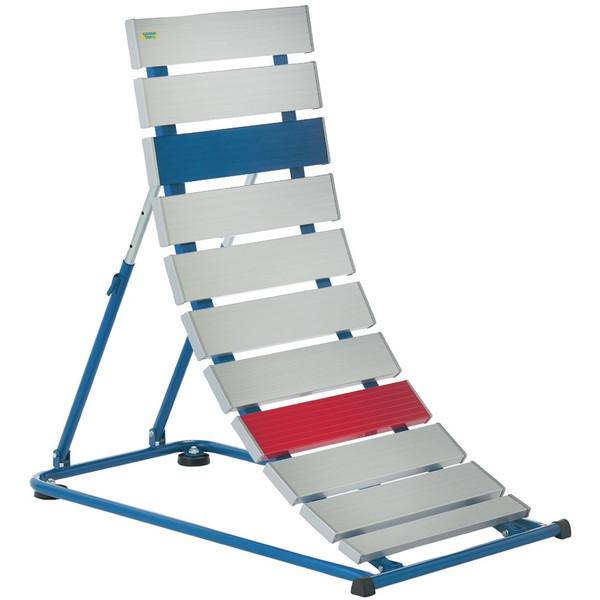 品番：S-4121 アルミクルット商品仕様：●重量：20kg ●幅74cm×長さ150cm×高さ107〜138cm(板寸法：幅60cm×12cm×厚さ3cm) ●角度5段調節式 ●主材25.4mmスチール丸パイプ ●スロープ部：アルミ板張(...