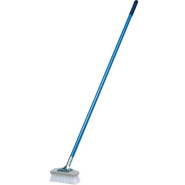 品番：EHB164 デッキブラシ商品仕様：●柄の長さ：136.5cm ●ブラシサイズ：18cm×7cm ●重量：570g  ●材質：柄 スチール、ブラシ ポリプロピレン送料に関して：この商品は、メーカー指定の大型扱い商品となります。通常送料...