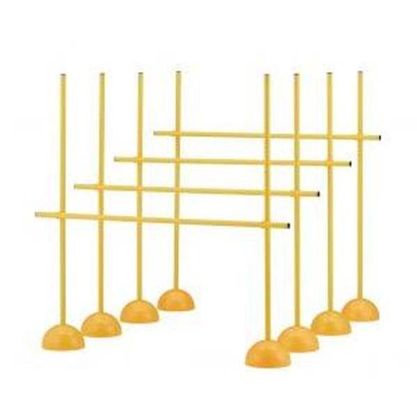 品番：D-193 ドリルハードル2(4台1組)商品仕様：●サイズ/支柱：直径2.5×長さ120cm、バー：直径2.5×120cm、台：直径20×高さ10cm ●材質/バー・ポール：PVC、ベース：ABS送料に関して：この商品は、メーカー指定...