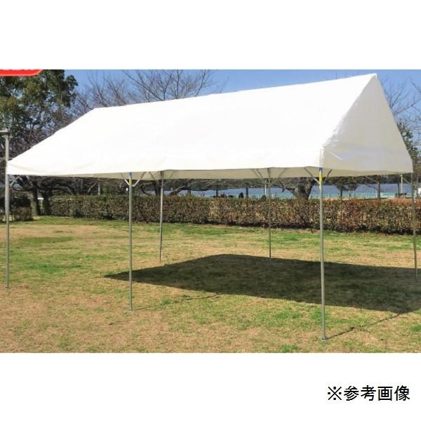 品番：D-4312 ユニット集会テントKong 270×360商品仕様：●材質/フレーム、屋根部：スチールパイプ、天幕：エステル6号帆布 ●フレーム：直径31.8(t2.0)mmの高強度スチールパイプ仕様 ●サイズ/奥行267×間口355×...