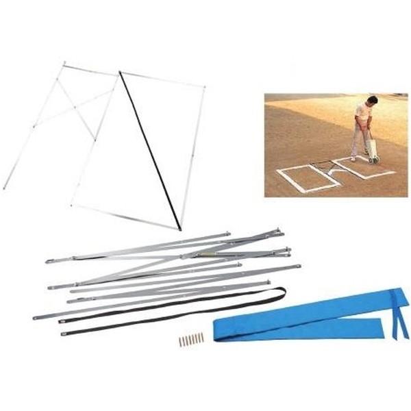 品番：D-89 ラインゲージ 学童部用(軟式少年2023~新規格用)商品仕様：●材質/本体：鋼製、クロームメッキ送料に関して：この商品は、メーカー指定の大型扱い商品となります。通常送料（ご注文時の送料）とは異なります。在庫に関して：この商品...