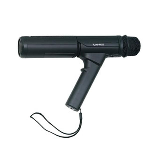 品番：B-2904 マイク形拡声器MDS-100商品仕様：●外径50×全長280mm(グリップホルダー取付時高さ175mm) ●本体：330g、グリップホルダー：130g ●電池持続時間：約10時間(ecoモード時：約20時間) ●音声通達...